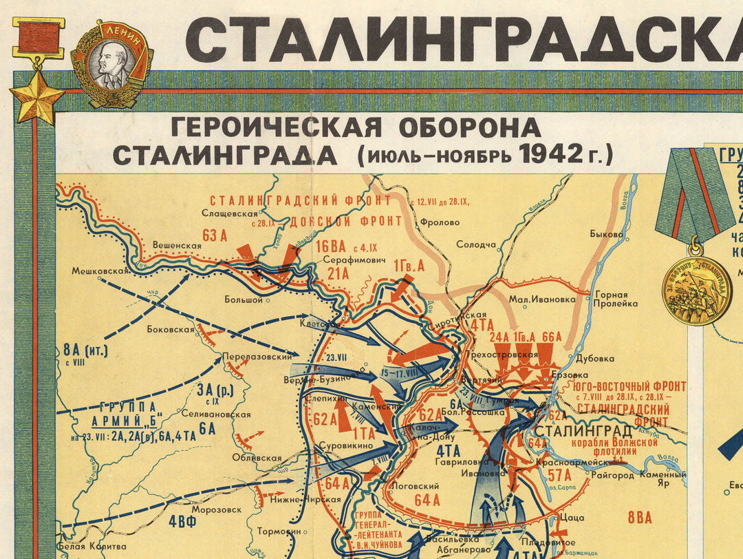 Battle Of Stalingrad 1942 Map