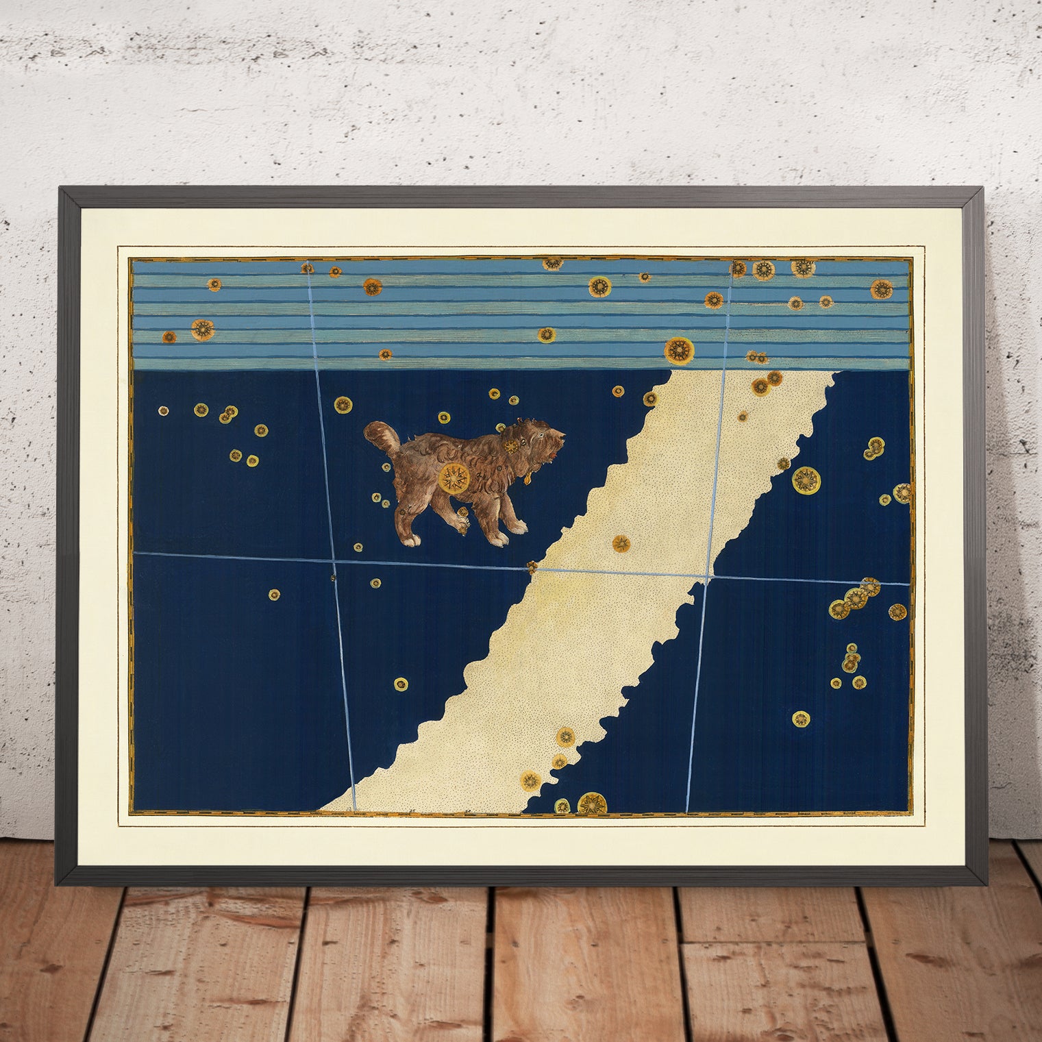 Old Star Map of Canis Minor (Little Dog) by Johann Bayer, 1603 - Celes ...