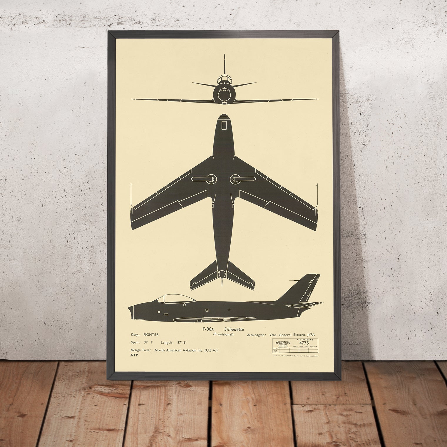 US F-86 Sabre: Cold War Aircraft Identification Chart, 1948 – The ...